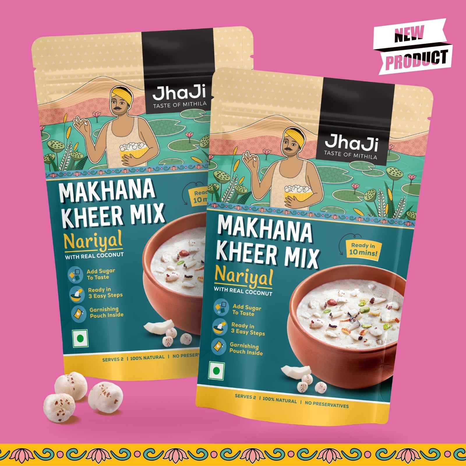 Buy Instant Makhana Kheer Mix Nariyal Flavor Online | Coconut Flavor ...