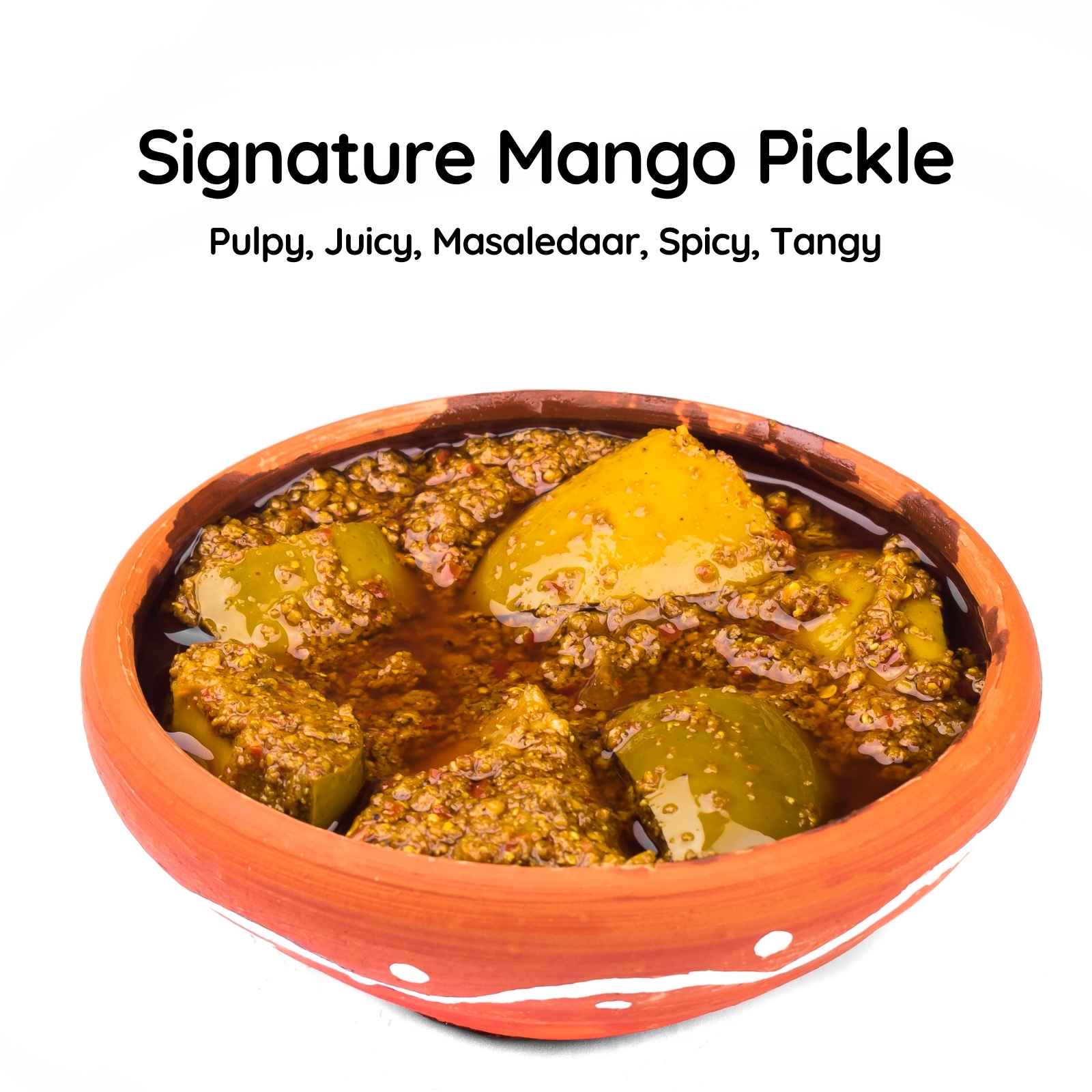 Uma's Favourite Four Pickle Pack | Mango, Amra, Garlic & Karela