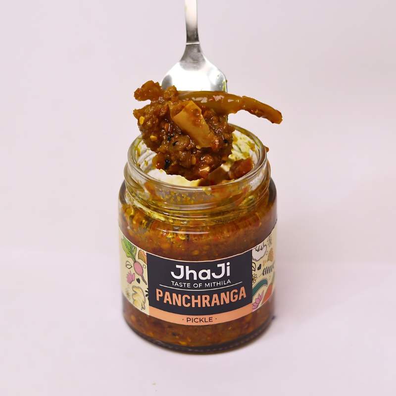 Uma's Favourite Four Pickle Pack | Mango, Amra, Garlic & Karela